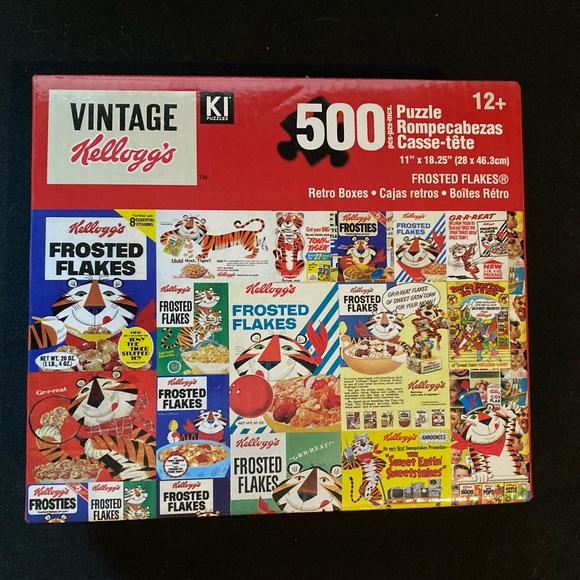 KI Puzzles | Games | Vintage Kelloggs Frosted Flakes Retro Boxes 50 ...